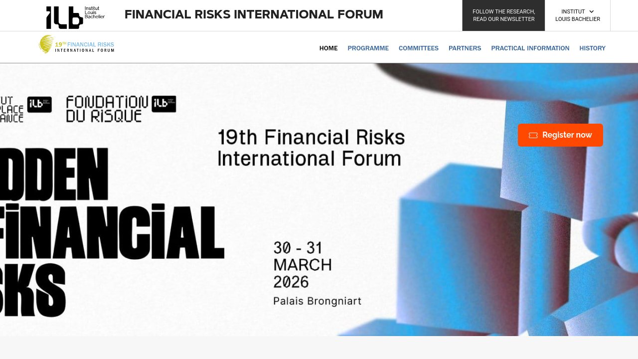 Risk Forum 2020 | 13TH FINANCIAL RISKS INTERNATIONAL FORUM